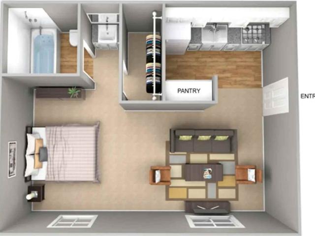 The Frederick Apartments 1 Bedroom Apartment for Rent at 4801 Gus Eckert Rd, San Antonio, TX 78240