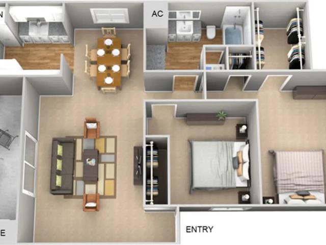 The Frederick Apartments 1 Bedroom Apartment for Rent at 4801 Gus Eckert Rd, San Antonio, TX 78240