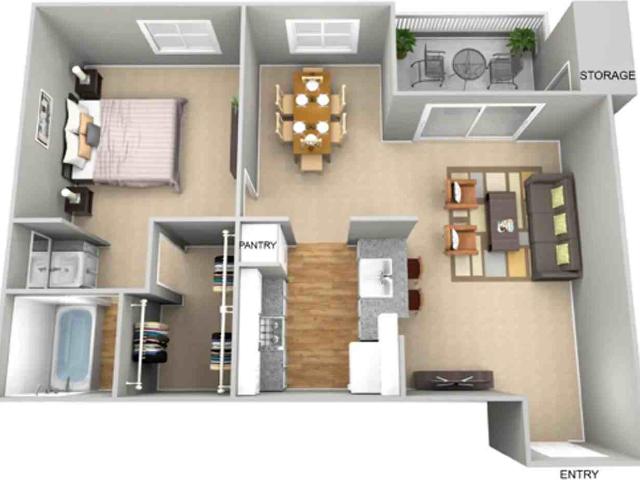 The Frederick Apartments 2 Bedroom Apartment for Rent at 4801 Gus Eckert Rd, San Antonio, TX 78240