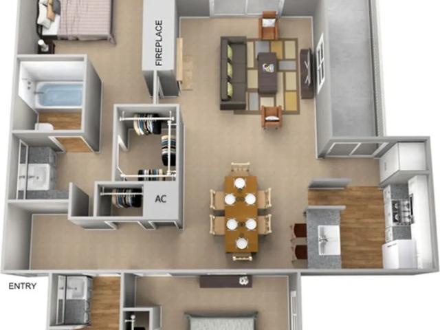 The Frederick Apartments 2 Bedroom Apartment for Rent at 4801 Gus Eckert Rd, San Antonio, TX 78240