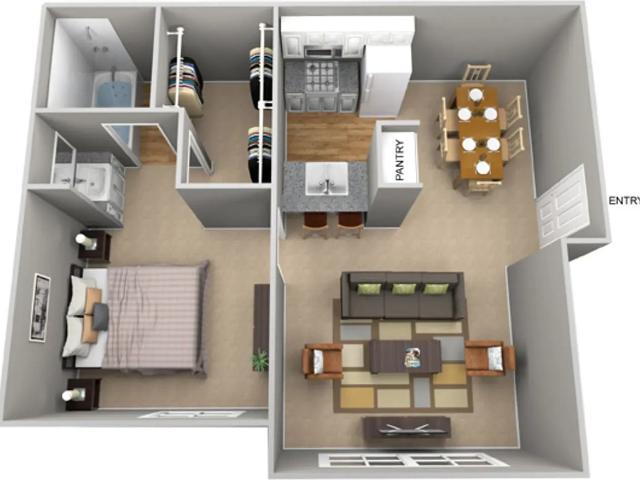 The Frederick Apartments 2 Bedroom Apartment for Rent at 4801 Gus Eckert Rd, San Antonio, TX 78240
