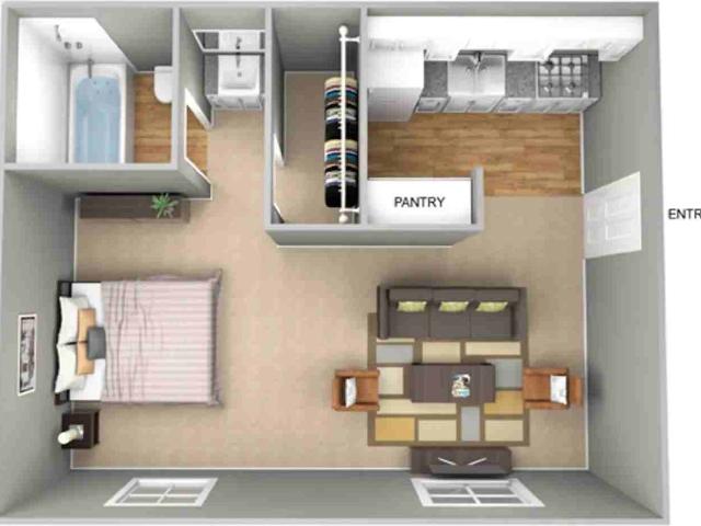 The Frederick Apartments 2 Bedroom Apartment for Rent at 4801 Gus Eckert Rd, San Antonio, TX 78240