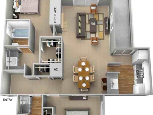 The Frederick Apartments Studio Apartment for Rent at 4801 Gus Eckert Rd, San Antonio, TX 78240