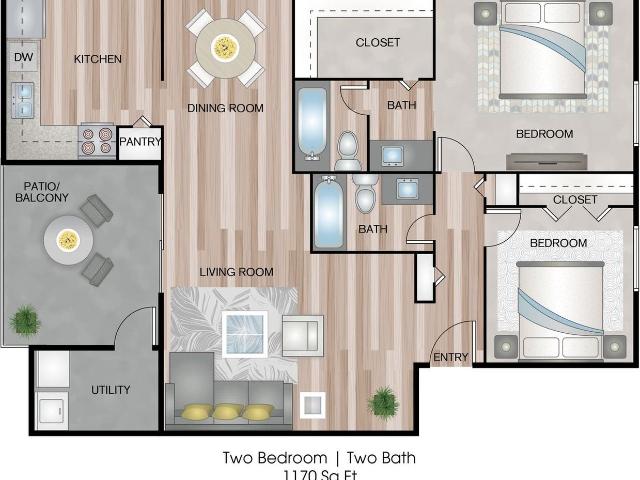 The Keller Apartments 2 Bedroom Apartment for Rent at 2503 Jackson Keller Rd, San Antonio, TX 78230