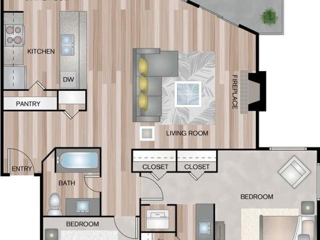 The Keller Apartments Studio Apartment for Rent at 2503 Jackson Keller Rd, San Antonio, TX 78230