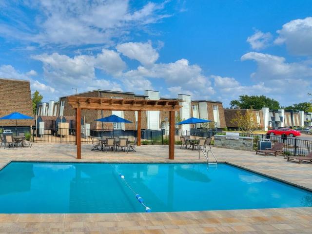 The Izzy 2 Bedroom Apartment for Rent at 8557 Candlewood Dr, Oklahoma City, OK 73132 Britton Court Yard