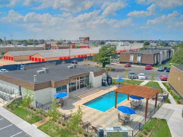 The Izzy 2 Bedroom Apartment for Rent at 8557 Candlewood Dr, Oklahoma City, OK 73132 Britton Court Yard