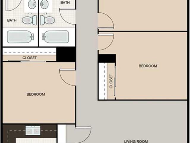 The Loop @ 950 3 Bedroom Apartment for Rent at 950 Louisiana Blvd Se, Albuquerque, NM 87108 Trumbull Village