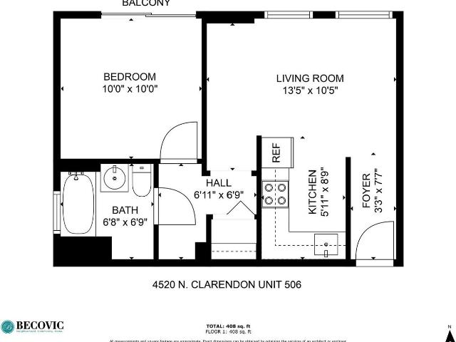 The Legacy HB at Clarendon Park 1 Bedroom Apartment for Rent at 4520 N Clarendon Ave, Chicago, IL 60640 Uptown