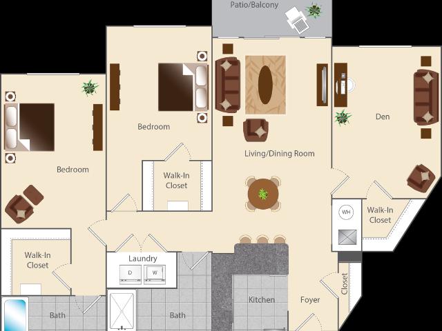 The Links at Gleneagles 2 Bedroom Apartment for Rent at 4817 Elmley Pl, Waldorf, MD 20602 St. Charles