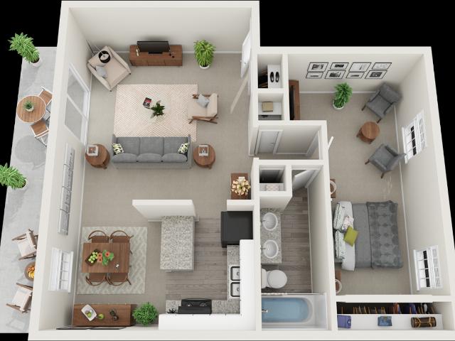 The Maywood at Speedway 2 Bedroom Apartment for Rent at 6010 W 25th St, Speedway, IN 46224 Speedway