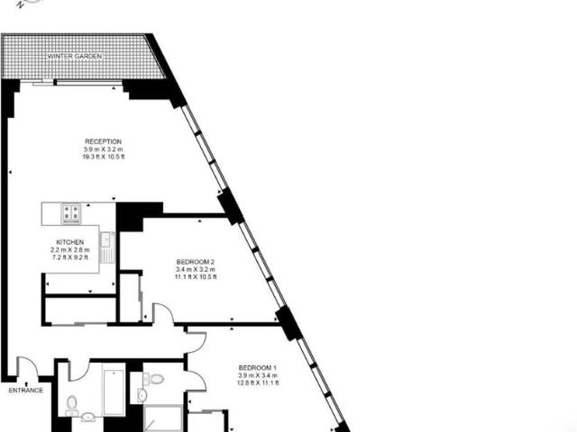 The Madison, Marsh Wall, Canary Wharf E14, 2 bed flat to rent, £3,400 pcm | PrimeLocation