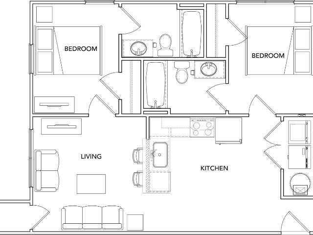 The Mallard on Milgen 2 Bedroom Apartment for Rent at 4712 Milgen Rd, Columbus, GA 31907