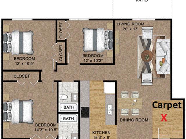 The Pointe on Fleur Apartments 1 Bedroom Apartment for Rent at 2800 Fleur Dr, Des Moines, IA 50321 Southwestern Hills