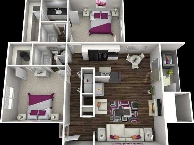 The Park at Winslow 2 Bedroom Apartment for Rent at 1744 Jenkins Rd, Pasadena, TX 77506
