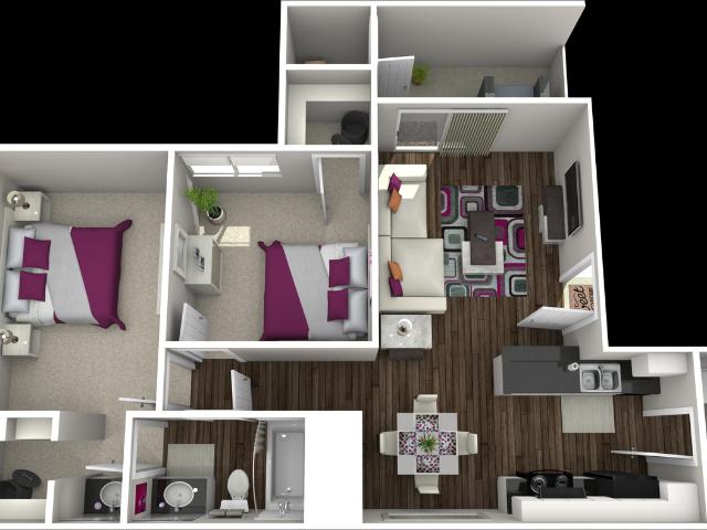The Park at Winslow 2 Bedroom Apartment for Rent at 1744 Jenkins Rd, Pasadena, TX 77506