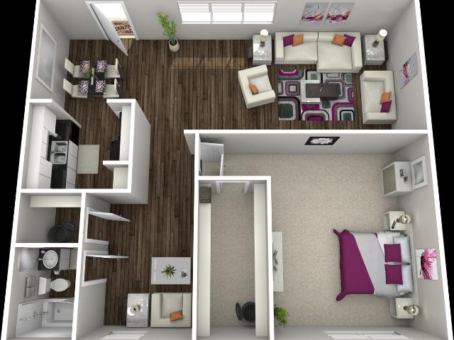 The Park at Leyton 1 Bedroom Apartment for Rent at 3602 Burke Rd, Pasadena, TX 77504