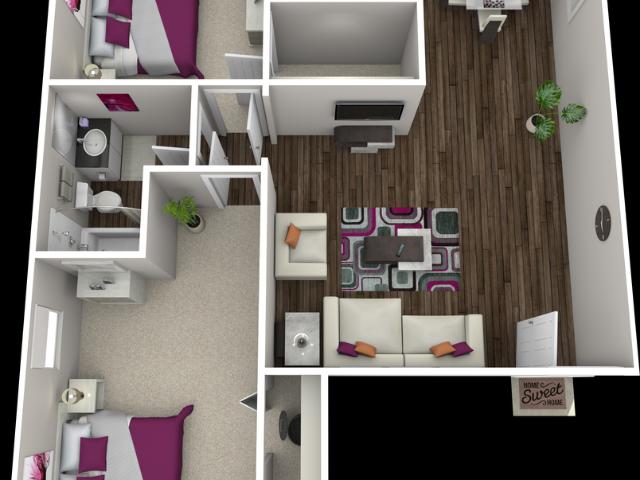 The Park at Leyton 2 Bedroom Apartment for Rent at 3602 Burke Rd, Pasadena, TX 77504