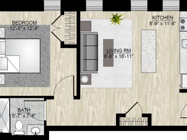 The Park Manor Apartments 1 Bedroom Apartment for Rent at 3039 Q St Nw, Washington, DC 20007 Georgetown