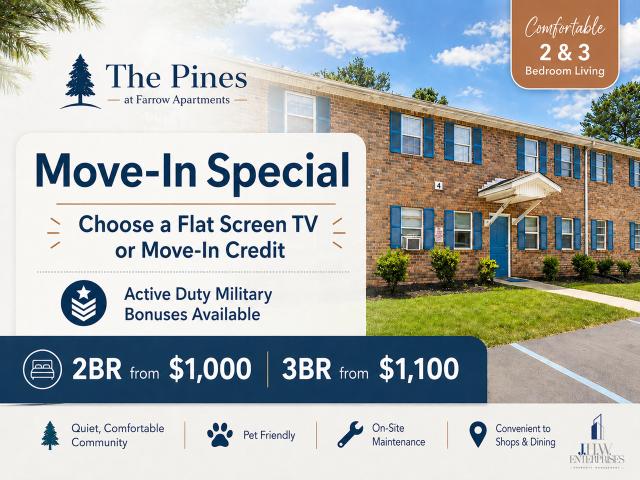The PinesAt Farrow 2 Bedroom Apartment for Rent at 5779 Ames Rd, Columbia, SC 29203 North College Place