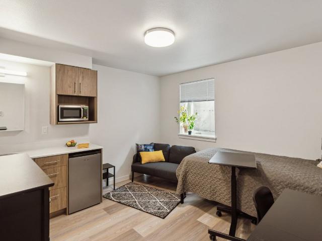 The Row Apartments — Modern Studio Living Just Steps from UW Studio Apartment for Rent at 4741 18th Ave Ne, Seattle, WA 98105 University District