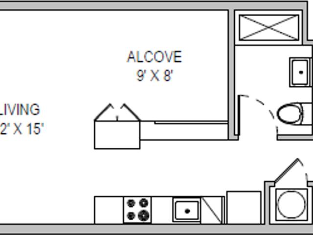 The Rose 2 Bedroom Apartment for Rent at 1229 N Front St, Philadelphia, PA 19122 Fishtown