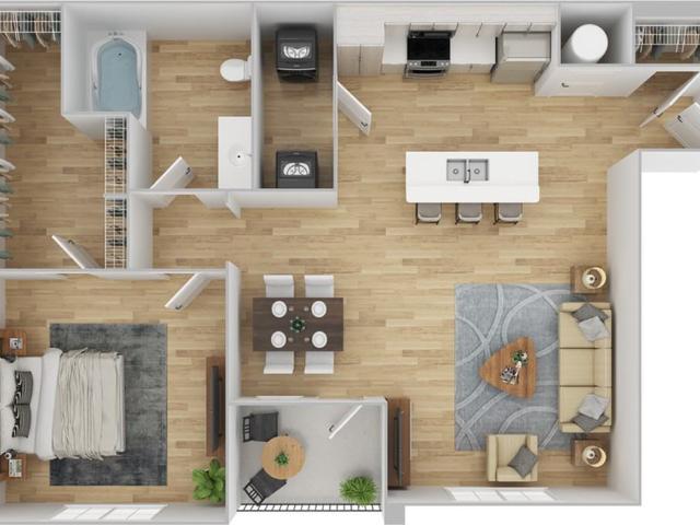 The Retreat at Quail North Apartments 2 Bedroom Apartment for Rent at 2701 Watermark Blvd, Oklahoma City, OK 73134