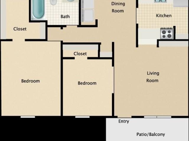The Redford 1 Bedroom Apartment for Rent at 1221 Redford St, Houston, TX 77034 Edgebrook