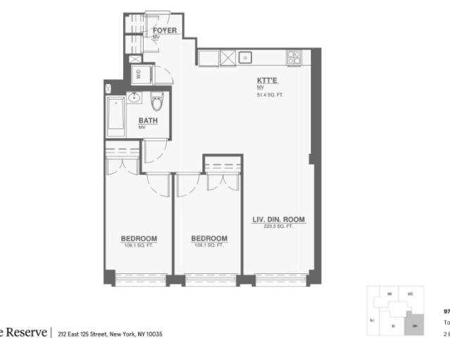 The Reserve 4 Bedroom Apartment for Rent at 215 E 124th St, New York, NY 10035 East Harlem