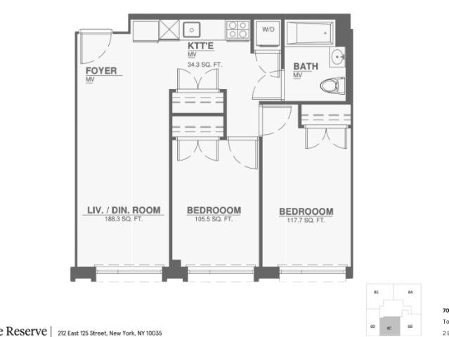 The Reserve 4 Bedroom Apartment for Rent at 215 E 124th St, New York, NY 10035 East Harlem