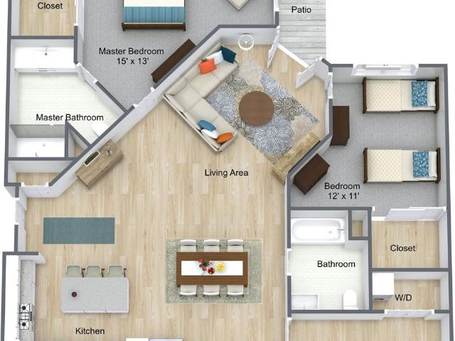 The Residences at Quarry Walk 2 Bedroom Apartment for Rent at 500 Boulder Pass, Oxford, CT 06478