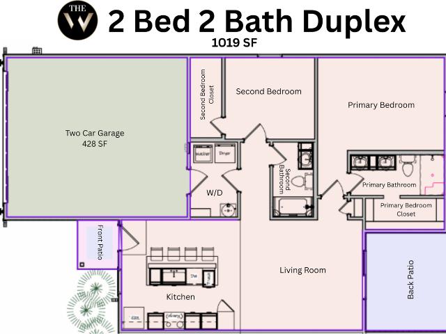 The W 2 Bedroom Apartment for Rent at 2500 2500 Commonside Way, West Lafayette, IN 47906