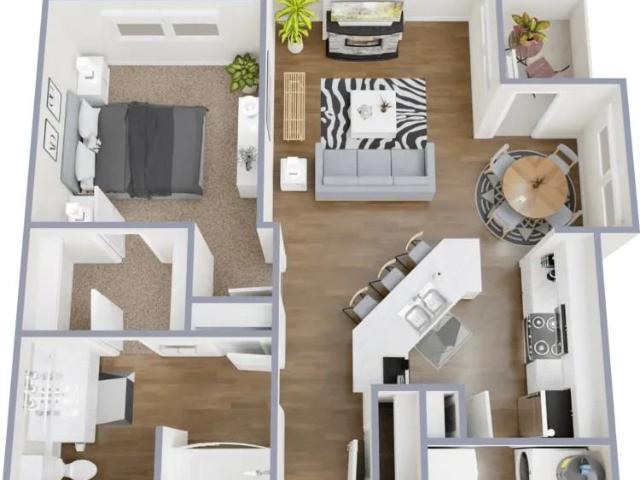 The Woods Of Five Mile Creek 1 Bedroom Apartment for Rent at 6010 S Westmoreland Rd, Dallas, TX 75237 Redbird