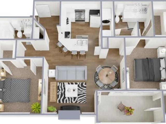 The Woods Of Five Mile Creek 2 Bedroom Apartment for Rent at 6010 S Westmoreland Rd, Dallas, TX 75237 Redbird