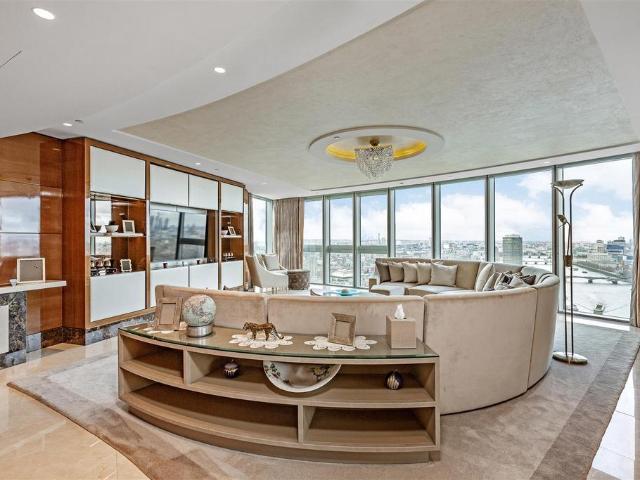 The Tower, 1 St George Wharf. 3 bed apartment to rent £21,667 pcm £5,000 pw