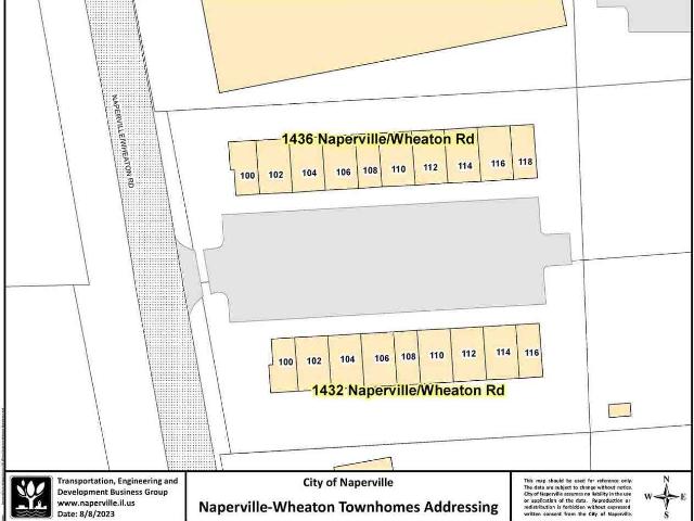 The Townes of Naper 3 Bedroom Apartment for Rent at 1432 1432 and 1436 Naperville Wheaton Road, Naperville, IL 60563 Cress Creek