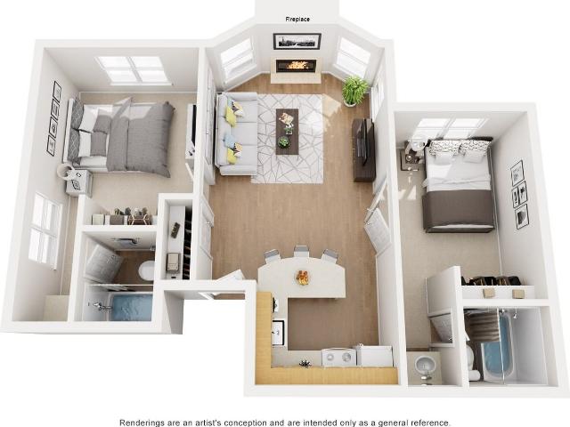 The Taylor at 525 2 Bedroom Apartment for Rent at 525 Bay Area Blvd, Houston, TX 77058 Clear Lake