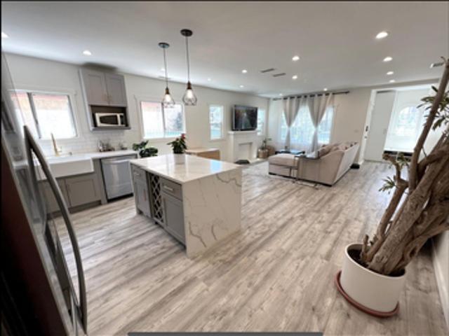 Three bedroom, two bath, master suite available, backyard patio, driveway parking available, in unit washer, dryer, dishwasher and stovetop