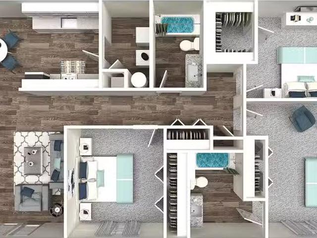 Three Bedroom Two Bathroom The Collins Apartment Homes