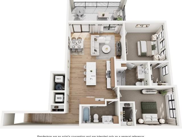 Timberveil Residences 2 Bedroom Apartment for Rent at 317 Rose Street, Dousman, WI 53118