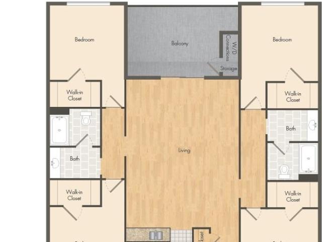 Timbercreek Apartments 4 Bedroom Apartment for Rent at 614 S 1st St, Austin, TX 78704 Bouldin Creek