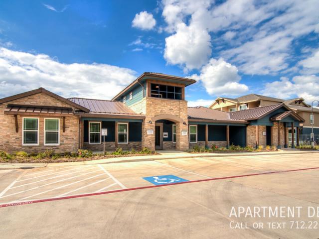 Tile and wood floors with private balconies.apartments in Clute.