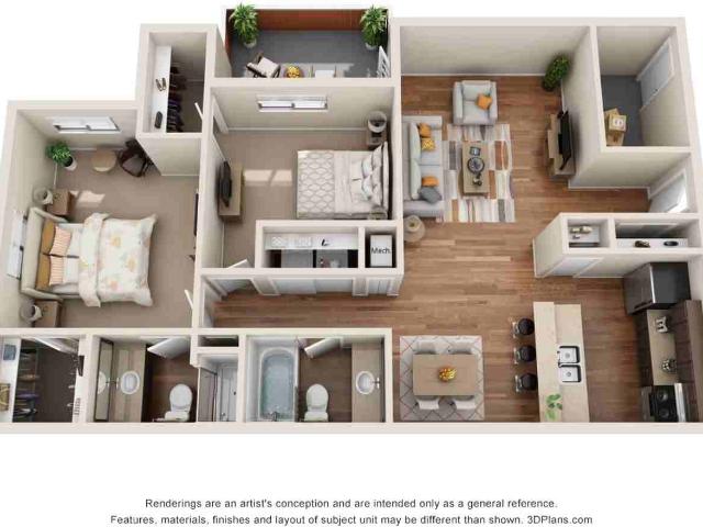 Torino Villas Apartments 2 Bedroom Apartment for Rent at 7626 Callaghan Rd, San Antonio, TX 78229