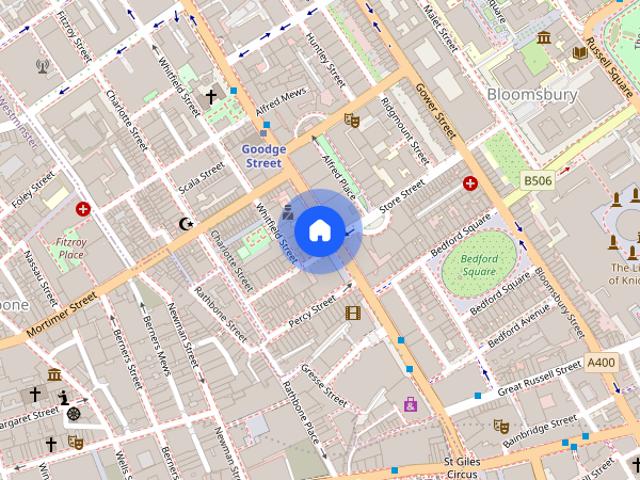 Tottenham Court Road, Fitzrovia, London, W1T
