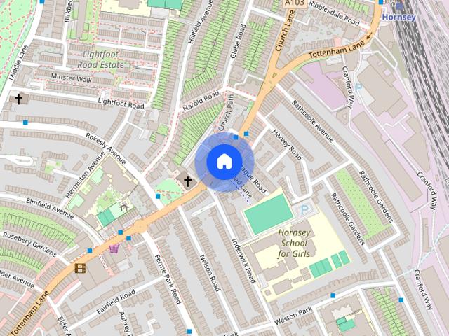 Tottenham Lane, Crouch End, London, N8