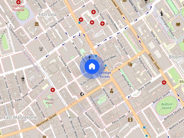 Tottenham Street, Fitzrovia, London, W1T