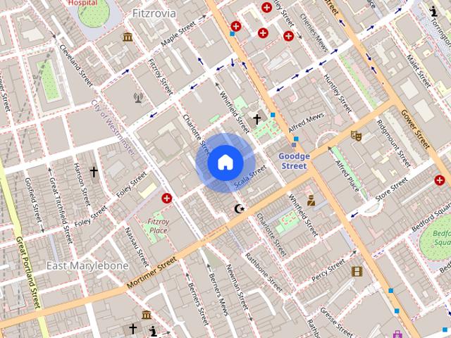 Tottenham Street, Fitzrovia, London, W1T
