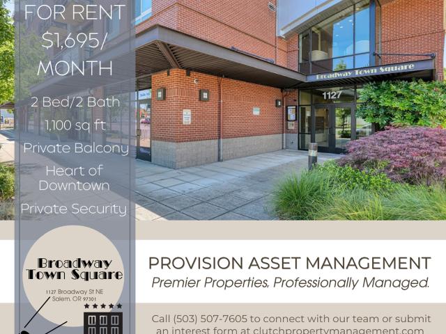 Town Square on Broadway LLC 2 Bedroom Apartment for Rent at 1127 Broadway St Ne, Salem, OR 97301 Grant
