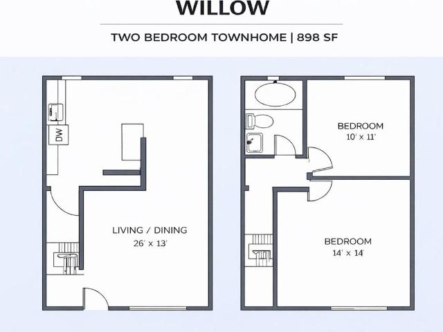 Townhomes at Bexley 2 Bedroom Apartment for Rent at 51 Mayfair Blvd, Columbus, OH 43213 Eastmoor