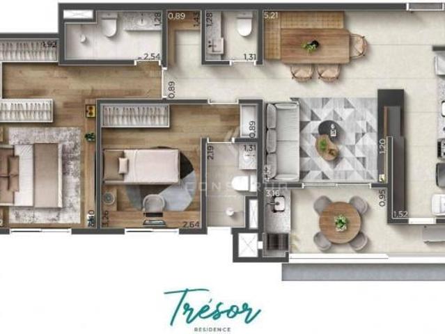 TRÉSOR LANÇAMENTO DE APARTAMENTOS DE 82m² À VENDA NO JARDIM FLAMBOYANT EM CAMPINAS/SP